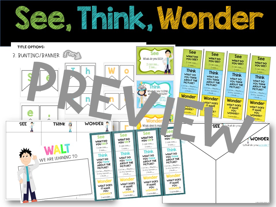 See, Think, Wonder- visible thinking | Teach In A Box