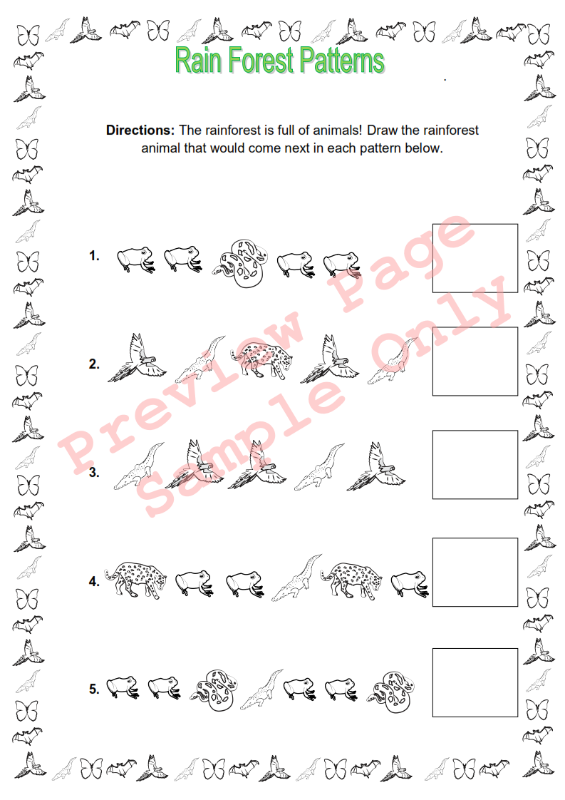 Rainforest Thematic Unit Grades 3-4 (AU, NZ, UK English Version ...