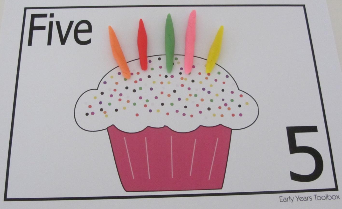 CUPCAKE PLAYDOUGH COUNTING MATS 1-10 | Teach In A Box