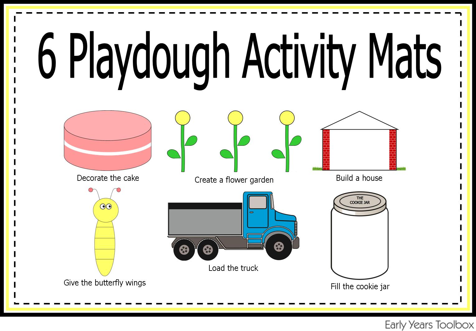 Playdough Activity Mats Bundle - for Preschoolers | Teach In A Box